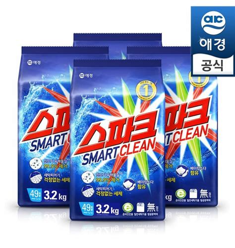 총128kg 스파크 가루세제 32kg×4개계량스푼 티몬