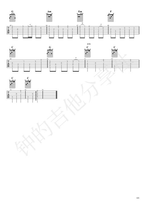 Always With Me指弹谱千与千寻主题曲吉他独奏演示视频吉他帮