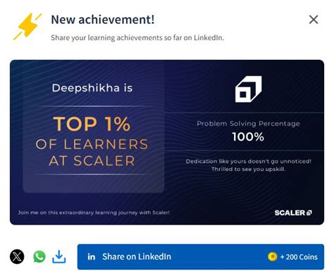 This Is My New Achievement On My Course Data Science And Machine Learning At Scaler I Really