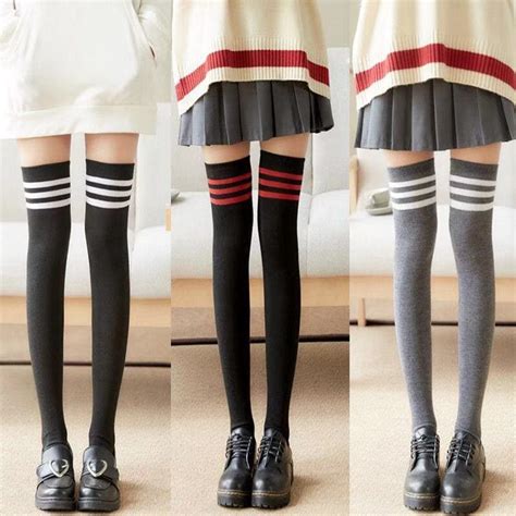 Kawaii Jk Striped Stocking Kawaii Fashion Shop Cute Asian Japanese