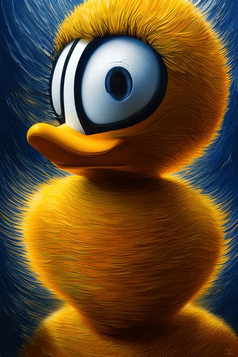 Donald Duck Full Body Robot Surreal By Gediminas Pranckevicius