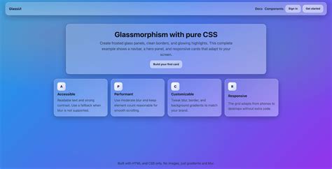 How To Create Glassmorphism Effects Using Css Step By Step • Vinishdev