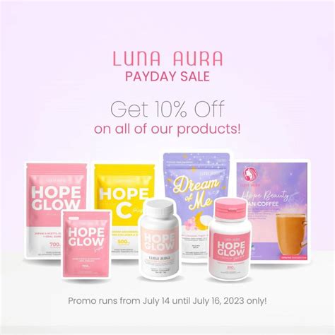 Hope Glow Glutathione And Vitamin Cby Luna Aura Authentic Guaranteed