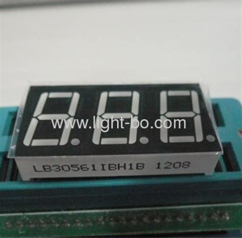 3 Digit 0 56 Inch Common Cathode Ultra Bright Blue 7 Segment Led