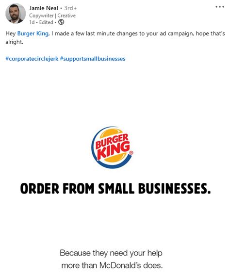 Burger King Wirbt Für Konkurrenz Nur Nicht Die Richtige