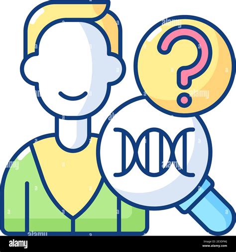 Dna Test Rgb Color Icon Stock Vector Image And Art Alamy