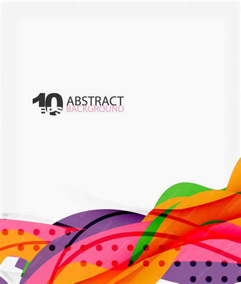 Premium Vector Vector Wave Lines Abstract Background Colorful Modern Geometric Template