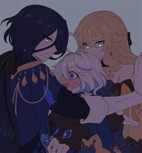 Furina Clorinde And Navia Genshin Impact Drawn By Kaiyamon Danbooru