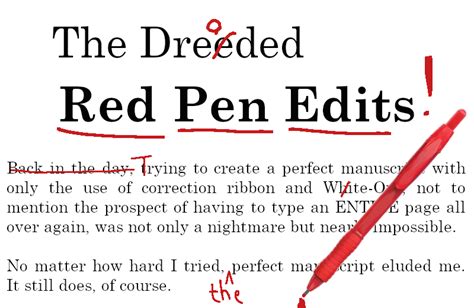 the dreaded red pen edits pamela morris