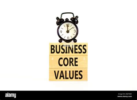 Business Core Values Symbol Concept Words Business Core Values On