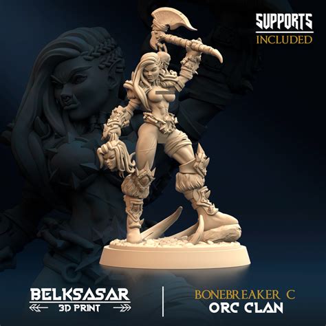 3d Printable Orc Clan Crusader By Belksasar
