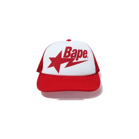 Bape Sta Mesh Cap Ss23 Redbape Sta Mesh Cap Ss23 Red Ofour