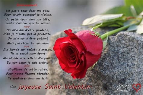 Poèmes Romantiques Pour La Saint Valentin Message Damour Poeme