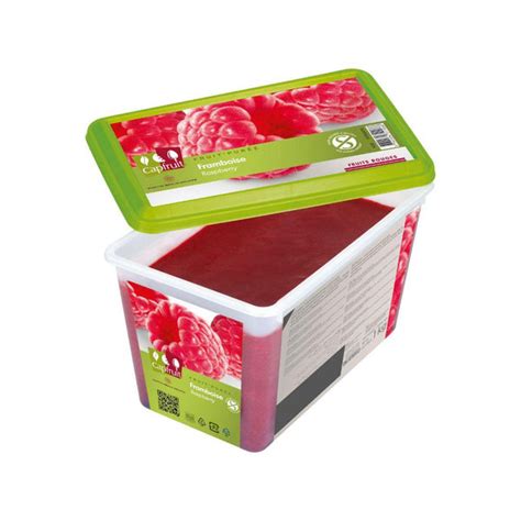 Capfruit Frozen Fruit Puree Raspberry 1 Kg Damati Foods