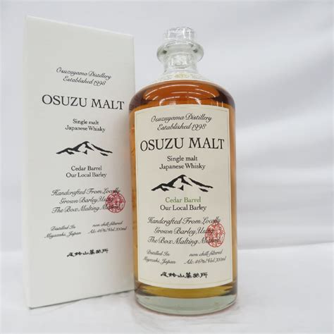 Yahooオークション 【未開栓】尾鈴山蒸留所 Osuzu Malt Cedar Barre