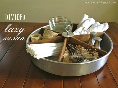 Thats My Letter Diy Tabletop Lazy Susan
