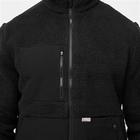 Mens On Shift™ Sherpa Jacket Black · Figs