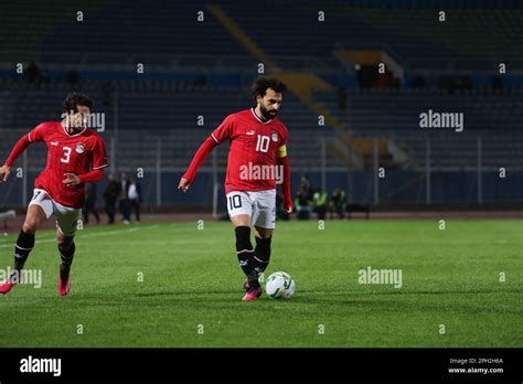 Egypt Cairo 24 March 2023 Mohamed Salah And Mohamed Hany Of Egypt