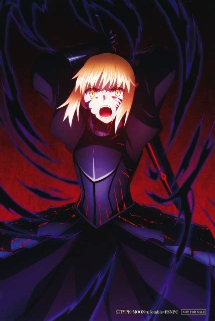 Ufotable Type Moon Fatestay Night Saber Alter Postcard