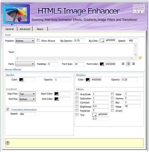 html5 image enhancer extensions dmxzone