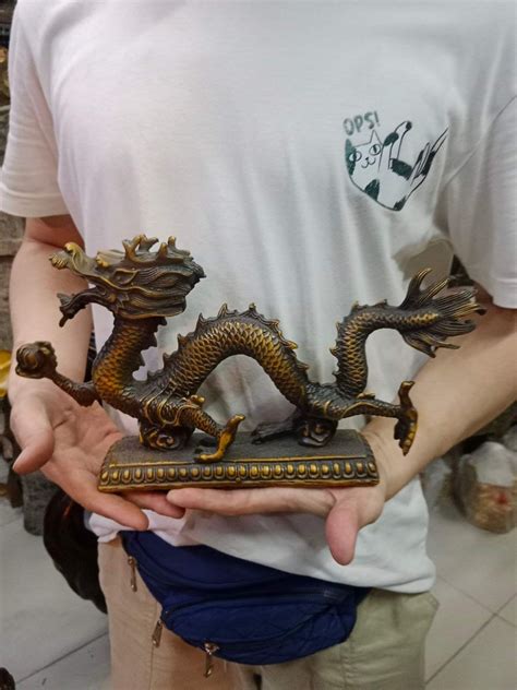 Vintage Brass Dragon Statue Hobbies And Toys Memorabilia And Collectibles