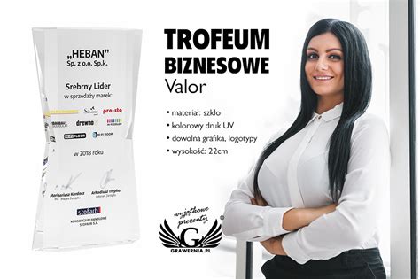 Statuetka Szklana Z Kolorowym Nadrukiem UV VALOR TSZ073 GRAWERNIA PL