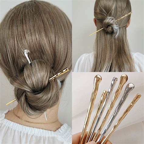 Metal Hairpin Girls Back Of The Head Disc Hair Artifact High End