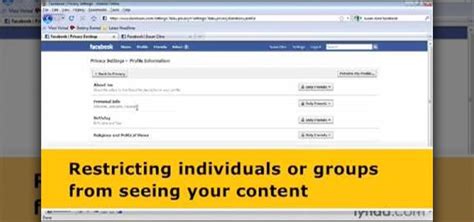 How To Restrict Users From Seeing Your Content On Facebook Internet