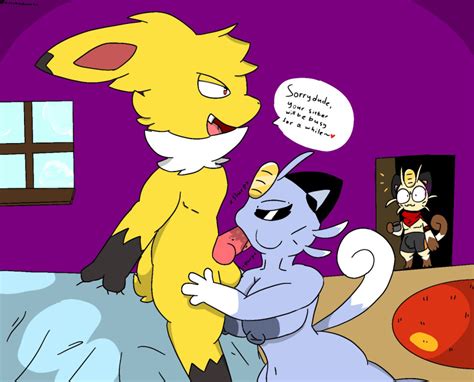 Rule 34 Alolan Form Alolan Meowth Anthro Balls Bottomwear Breasts