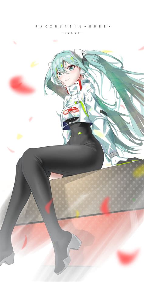 Hatsune Miku Racing Miku And Racing Miku Vocaloid And More Drawn By Brlis Danbooru