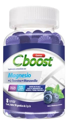 C Boost Gomitas De Magnesio Con L Teanina Y Manzanilla 90 Meses Sin Interés