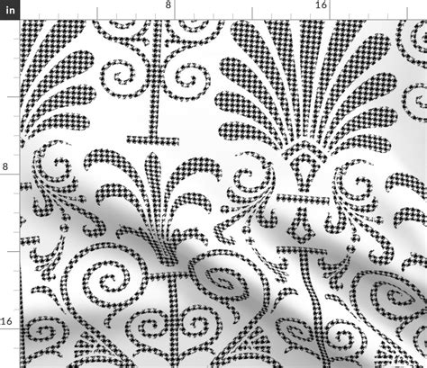 Original Reverse Houndstooth Alt Gingham Fabric Spoonflower