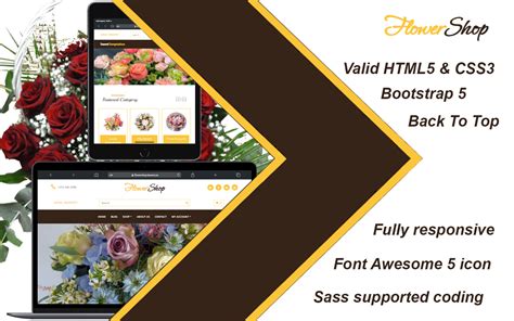 Flower Shop Responsive Html Bootstrap Template