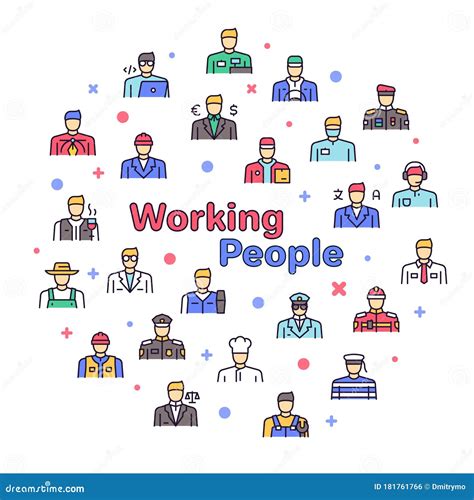 Linear Working Icon From Human Resources Outline Collection Thin Line