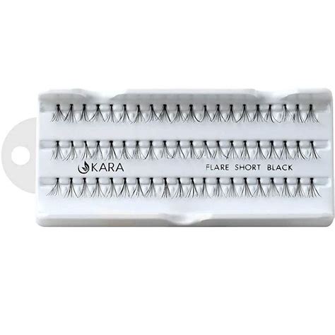 Kara Beauty Black 100 Human Hair Fake Eyelashes Flair