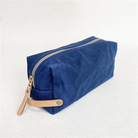 Large Waxed Canvas Dopp Kit Winter Session