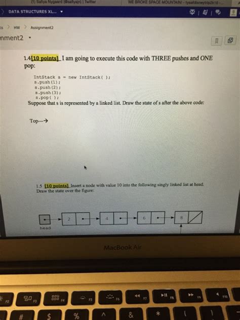 Solved 13 Points Am Going To Execute This Code With Three