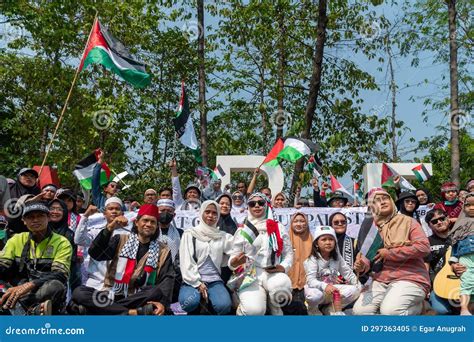 People Gather For A Demonstration To Express Their Solidarity With