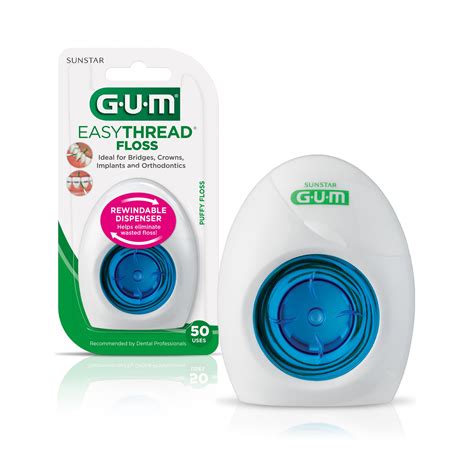 Gum Easythread Floss Orthodontic Threader 50 Uses In 1 Unit Amazon