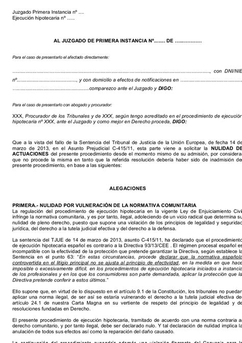 Cómo redactar un modelo de solicitud de recurso de nulidad