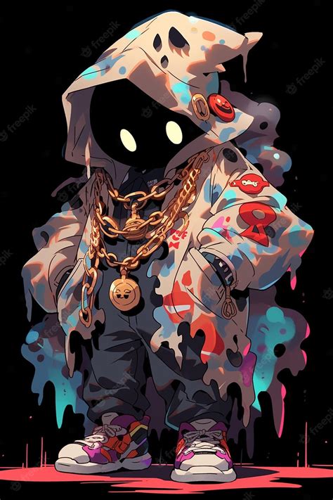 Premium Photo Graffiti Ghost Urban Character