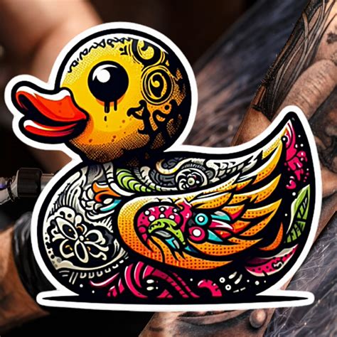 Rubber Duck Tattoo Drawing