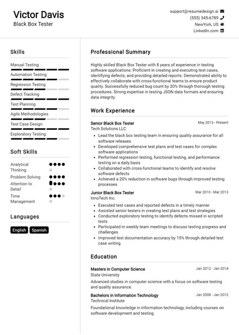 24 Functional Tester Resume Examples And Templates For 2025