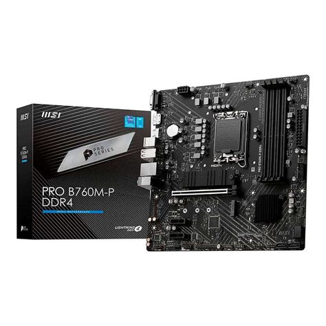 Msi Pro B760 P Wifi Ddr4 Socket 1700 Micro Atx Ibertrónica