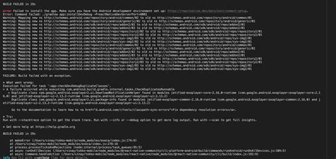 Build Failing After Successful Npm Installation Issue React