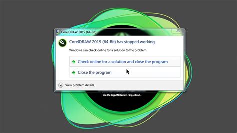 Coreldraw 2019 Has Stopped Working Solution Windows 7 Youtube