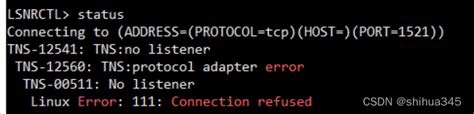 连接oracle报no listener错误 csdn博客