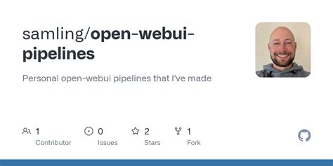 Github Samlingopen Webui Pipelines Personal Open Webui Pipelines