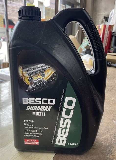 Besco Oil For Trooper 4jx1 Cebu Isuzu Parts Supply Inc