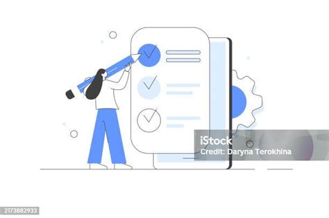 비즈니스 추상 개념 벡터입니다 사업 전략 캐릭터 계획 작업 작업 체크리스트 작성 전략 일정 계획 및 성공 개선에 대한 스톡 벡터